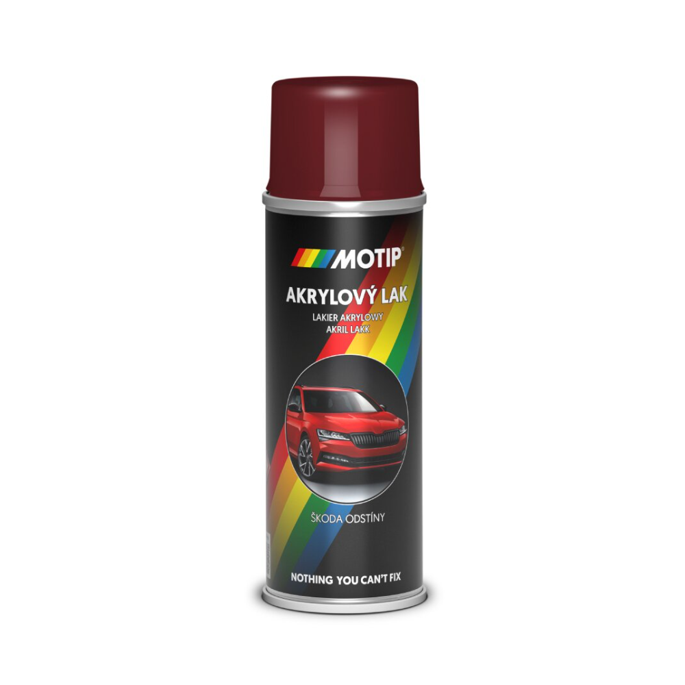 MOTIP AUTO-COLOR SKODA Apollo vörös festék spray 200ml - MOTIP spray ...